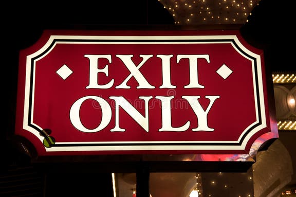 Exit only sign stock photo. Image of exit, sign, fancy - 12864114