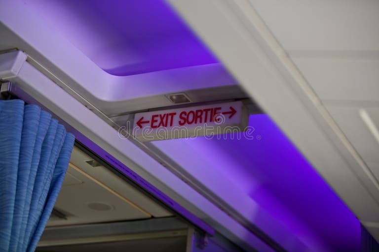 564 Exit Sign Aircraft Stock Photos - Free & Royalty-Free Stock Photos ...