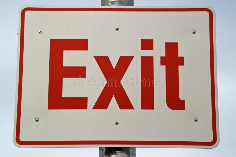 Exit sign stock image. Image of guide, shadow, leave, travel - 3377323