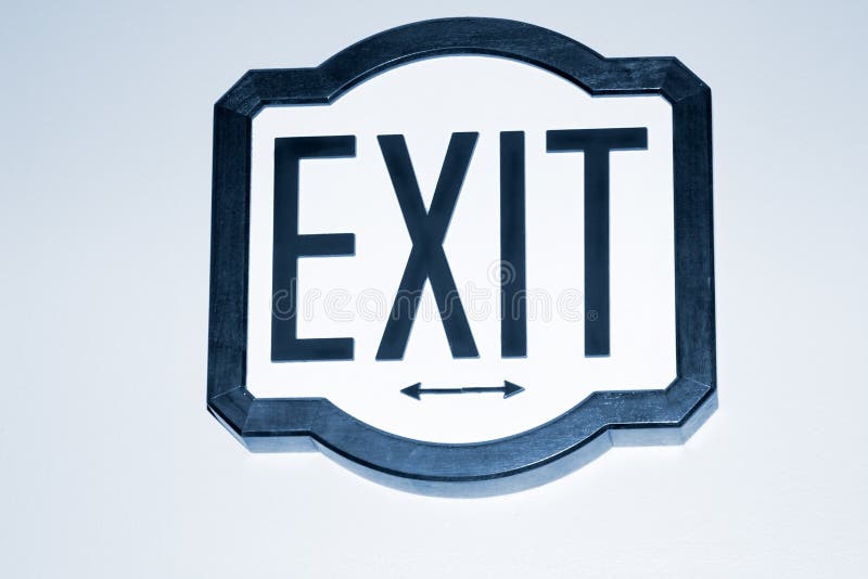 Exit Sign stock image. Image of info, right, left, instructions - 2564469