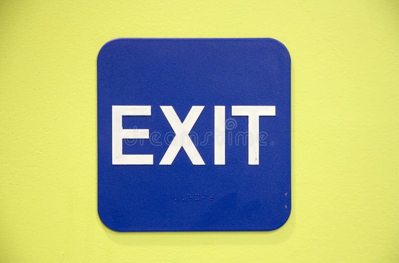 Exit Sign stock photo. Image of sign, read, lighting, glowing - 223648