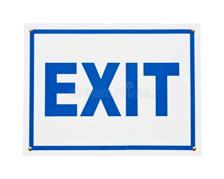 4,256 Exit Sign Blue Background Stock Photos - Free & Royalty-Free ...