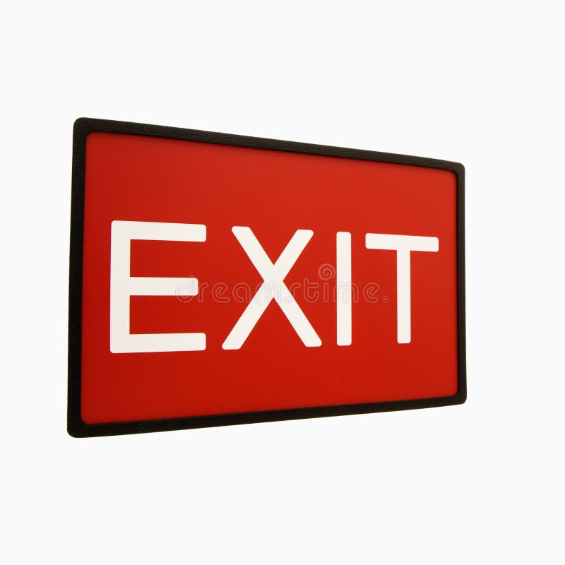 Exit Sign stock image. Image of life, text, letter, cutout - 7659757