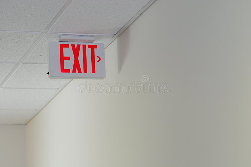 Exit Sign stock image. Image of exit, indoors, sign, leave - 38961