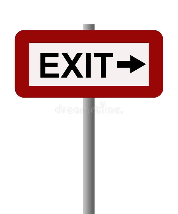 Sign To Exit Stock Illustrations – 3,207 Sign To Exit Stock ...