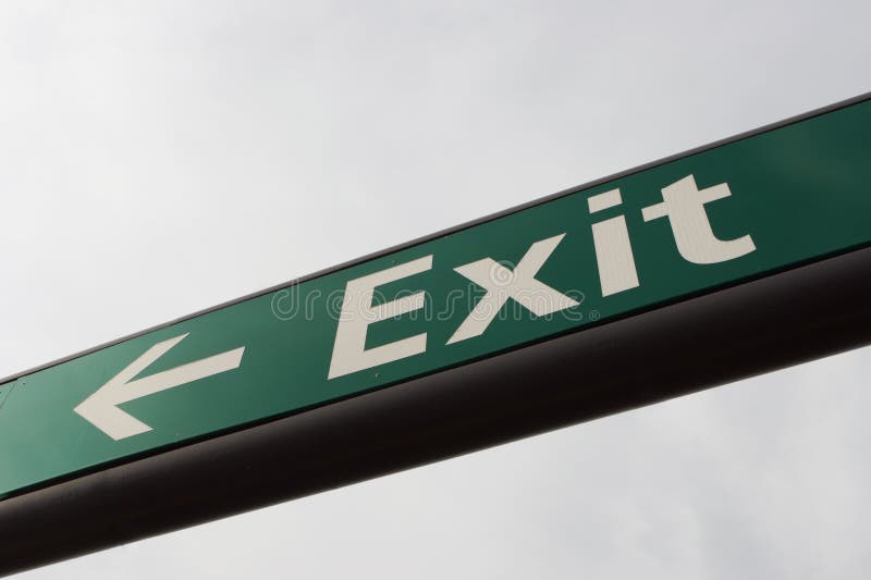 Exit Sign stock image. Image of roadsign, banner, billboard - 693691