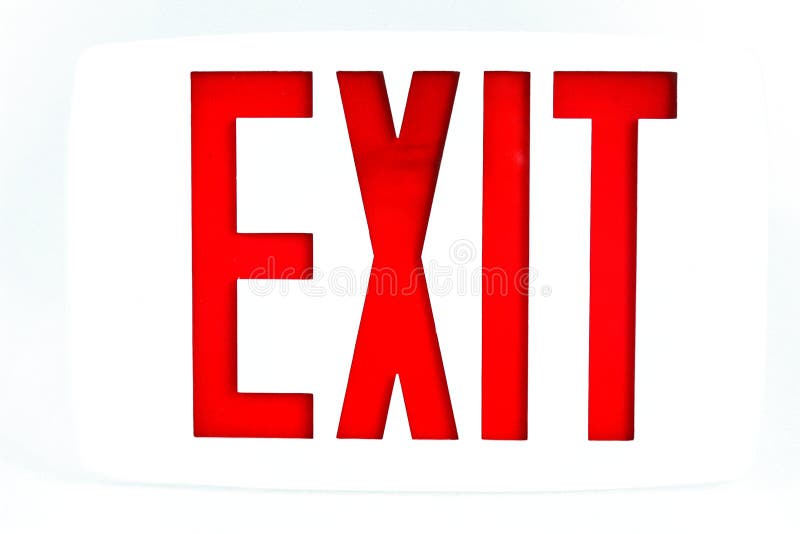 Exit Sign stock image. Image of life, text, letter, cutout - 7659757
