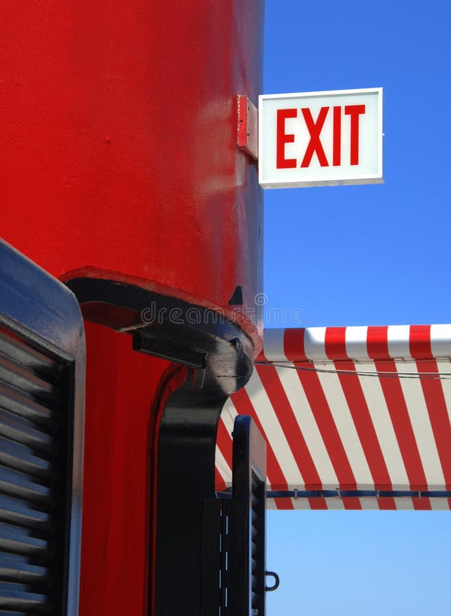 Exit Sign stock photo. Image of exit, architecture, colorful - 9629722
