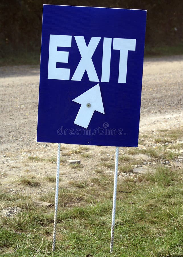 Exit sign stock image. Image of exit, helpful, directing - 65683137