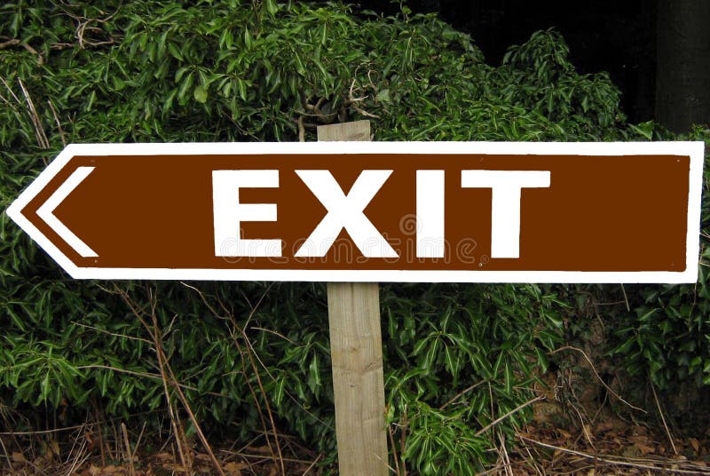 Exit sign stock image. Image of site, help, service, landmark - 67737755