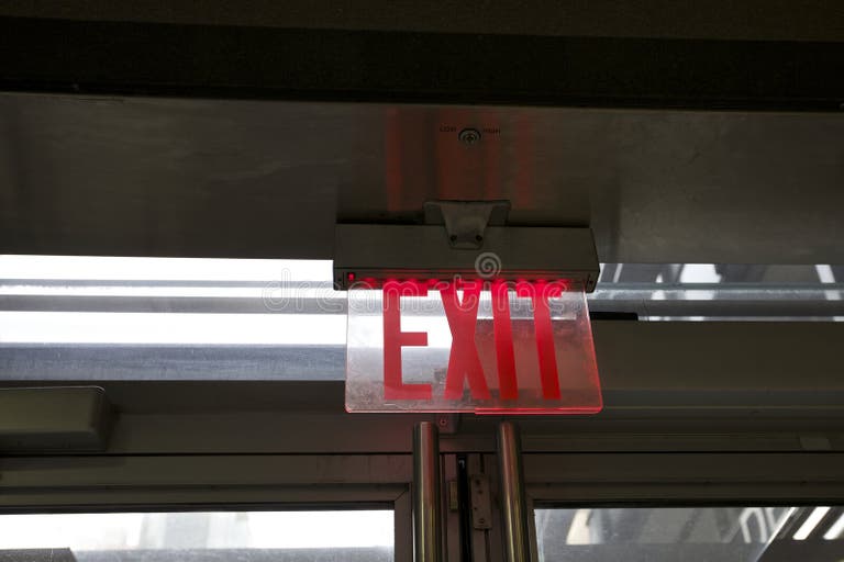 Exit Sign, Emergency stock photo. Image of building, nalert - 41287628
