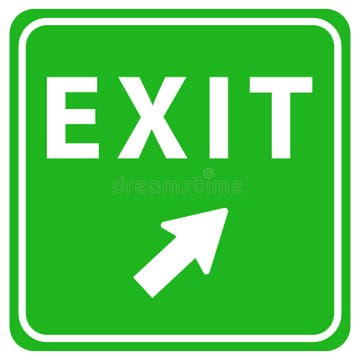 Exit Sign on Freeway Icon. Exit Direction Sign. United States Highway ...