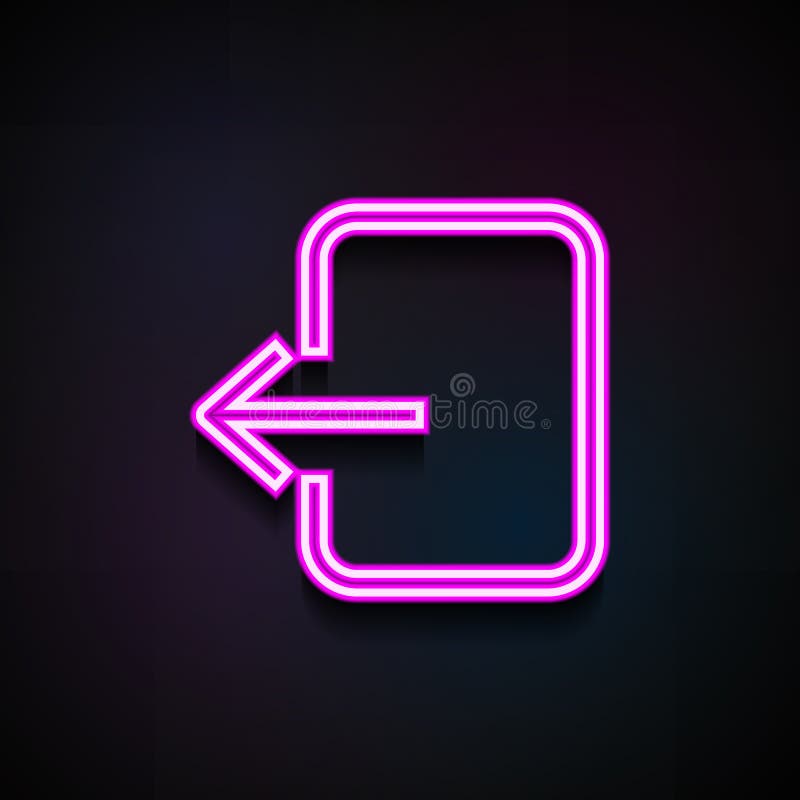 Exit Sign Icon. Element of Minimalistic Icons for Mobile Concept and ...