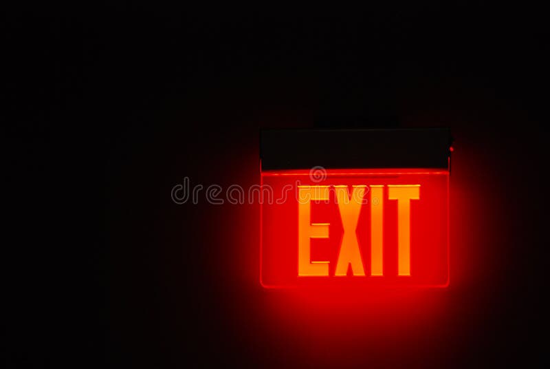 Orange exit sign stock photo. Image of bold, bright, parking - 14797182