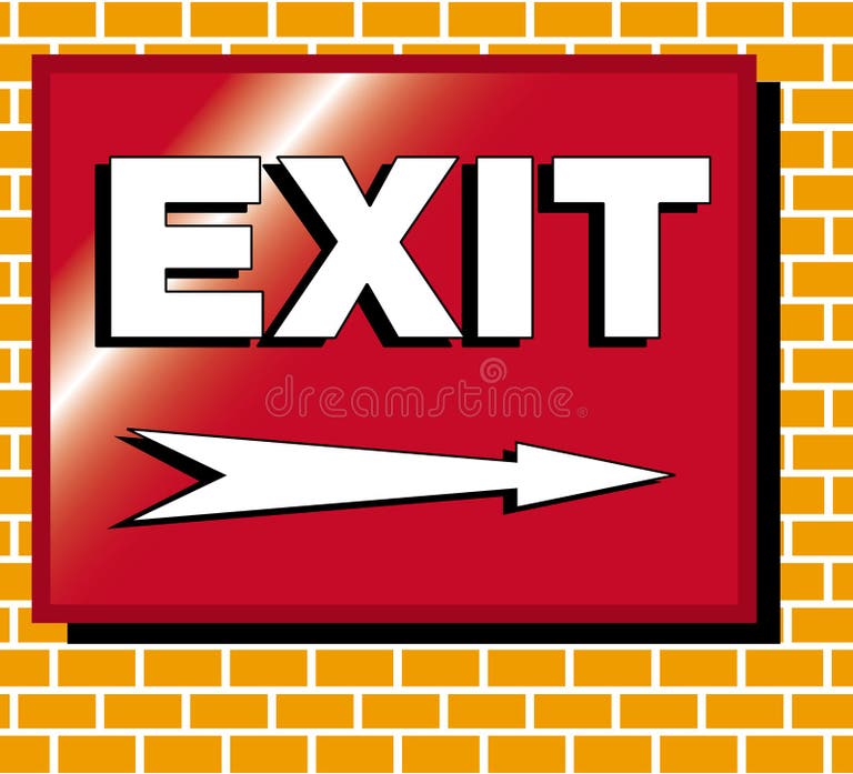 Exit Signage Stock Illustrations – 3,094 Exit Signage Stock ...
