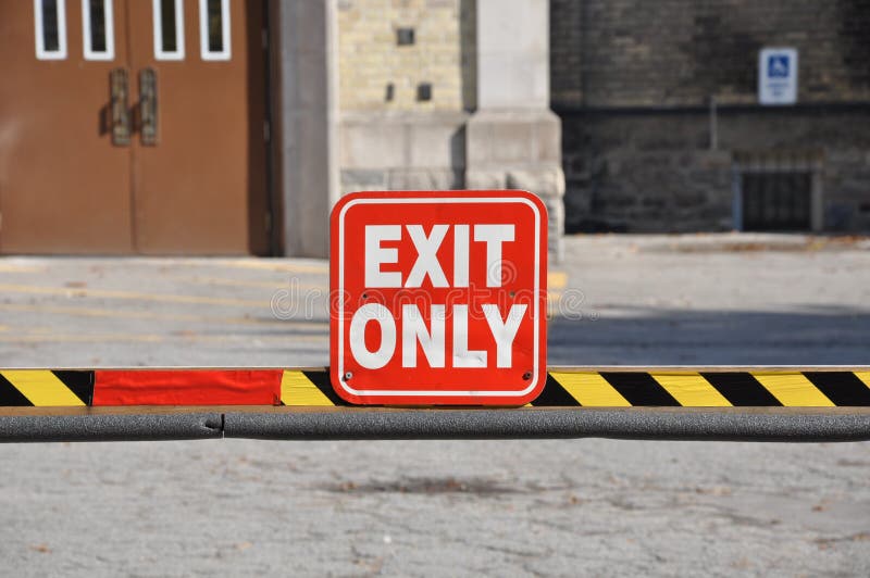 Exit only sign stock image. Image of allowed, area, driving - 40673989