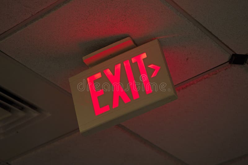 Exit Sign stock photo. Image of tiles, drop, exit, mounted - 167508548