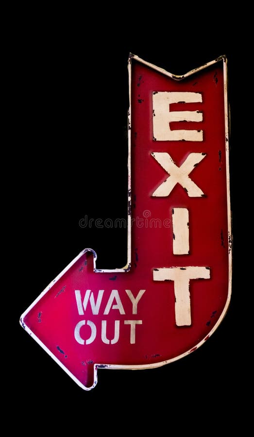 Exit Sign Showing the Way Out Stock Photo - Image of exit, guidance ...