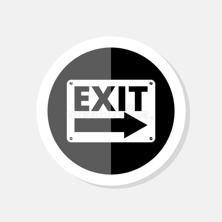 Free Fire Exit Sign Stock Illustrations – 33 Free Fire Exit Sign Stock ...