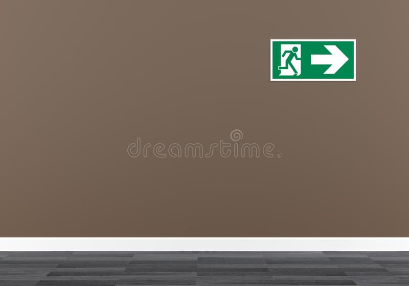 Exit Sign Symbol Emergency Escape Evacuation Stock Illustration ...