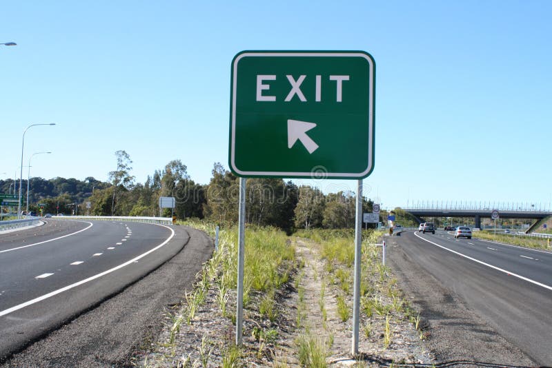 Exit sign editorial photo. Image of white, australian - 53306576