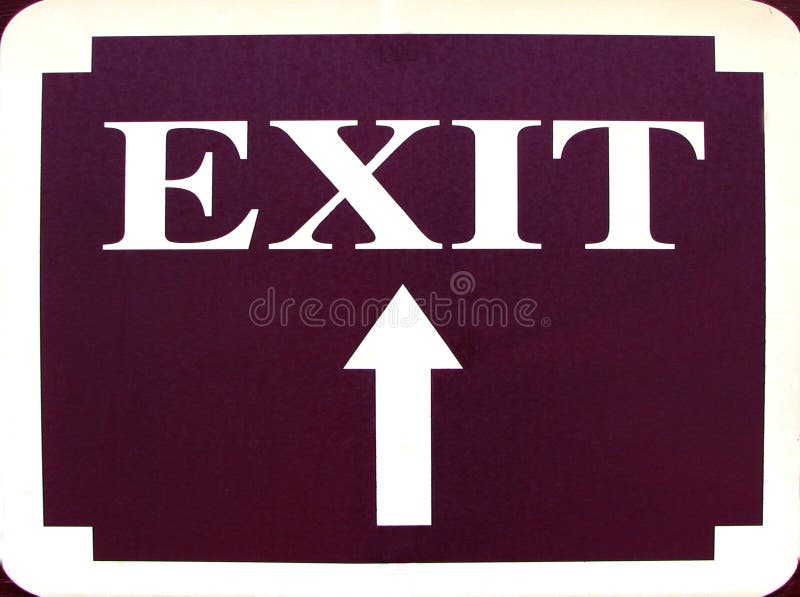 Exit Sign With Up Arrow stock photo. Image of exit, sign - 640026