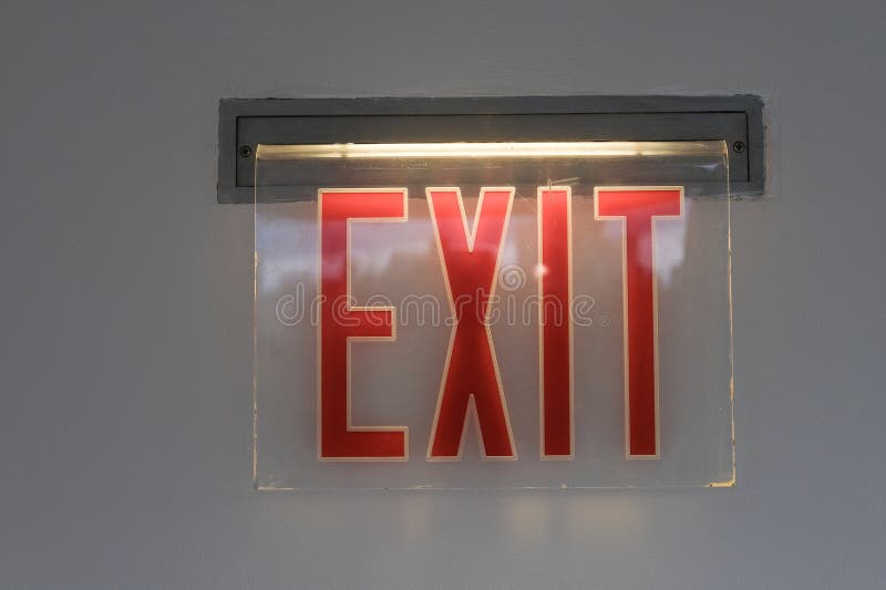 Exit sign stock photo. Image of icon, exit, font, word - 294229210