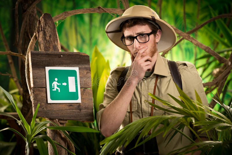Exit Sign in the Wilderness Stock Image - Image of pith, exit: 47544799