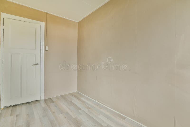 Exit from a Small Cozy Empty Room Stock Image - Image of residential ...