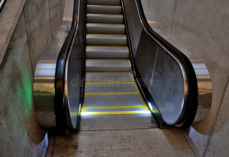 Exit from the Stainless Steel Elevator Car. the Elevator is Equipped ...