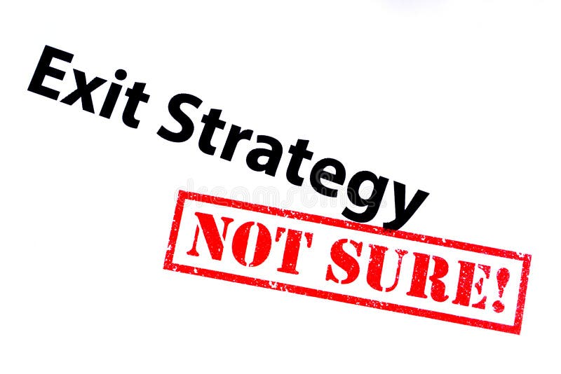 Exit Strategy - Not Sure stock illustration. Illustration of design ...