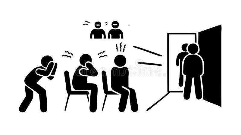 Exit Strategy Icon: People Leaving a Room, Vector Design Generative AI ...