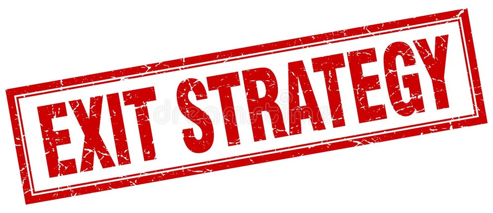 Exit strategy stamp stock vector. Illustration of sign - 125214473