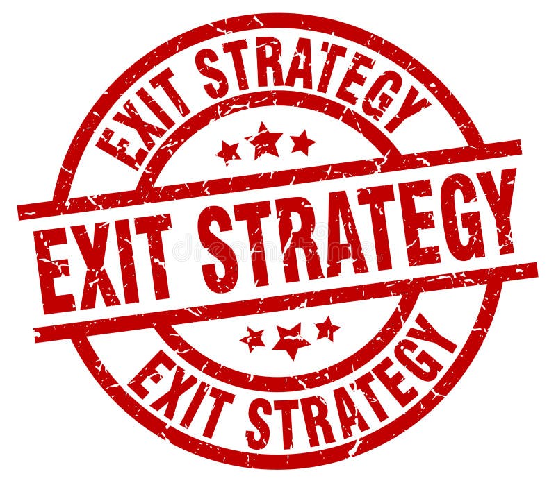 Exit strategy stamp stock vector. Illustration of white - 122276587