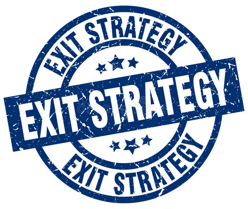 Exit strategy stamp stock vector. Illustration of vector - 122402298