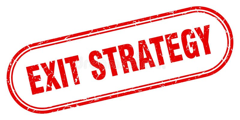 Exit strategy stamp stock vector. Illustration of template - 197727038