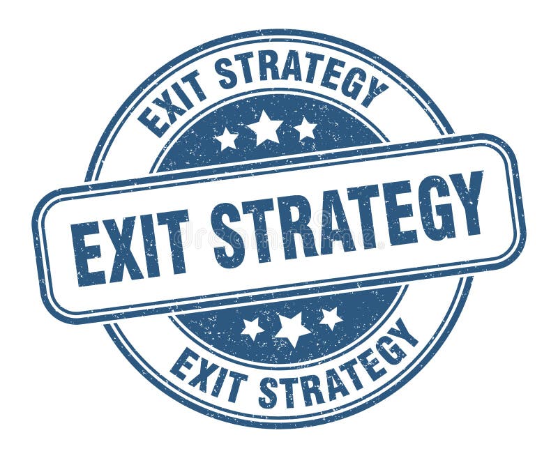 Exit Strategy Stamp. Exit Strategy Round Grunge Sign Stock Vector ...
