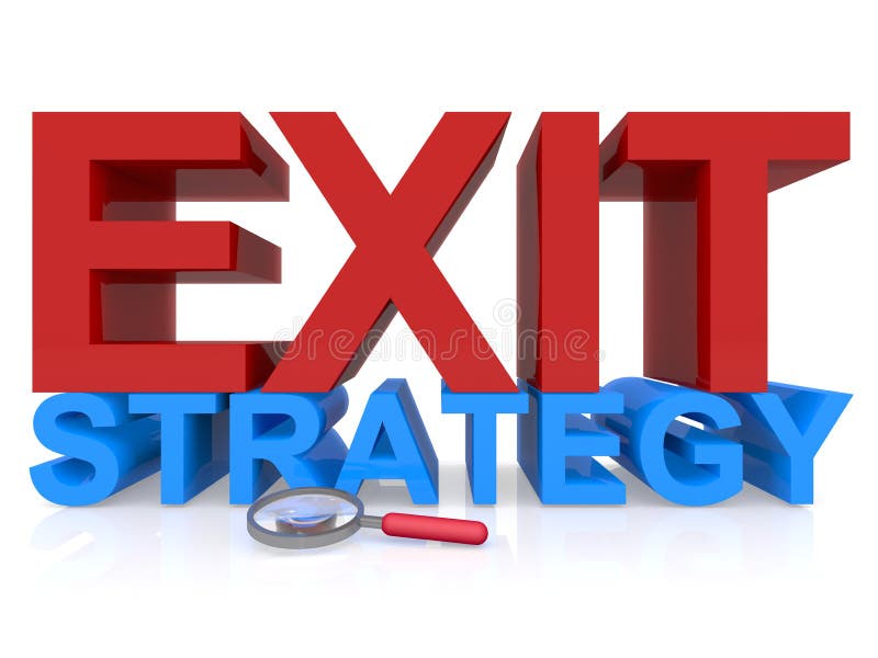 Exit strategy stock illustration. Illustration of assistance - 18567144