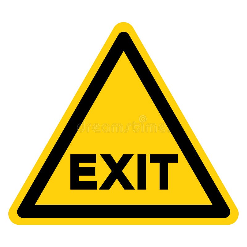 Exit Symbol Sign ,Vector Illustration, Isolate on White Background ...