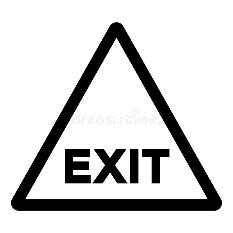 Exit Symbol Sign ,Vector Illustration, Isolate on White Background ...