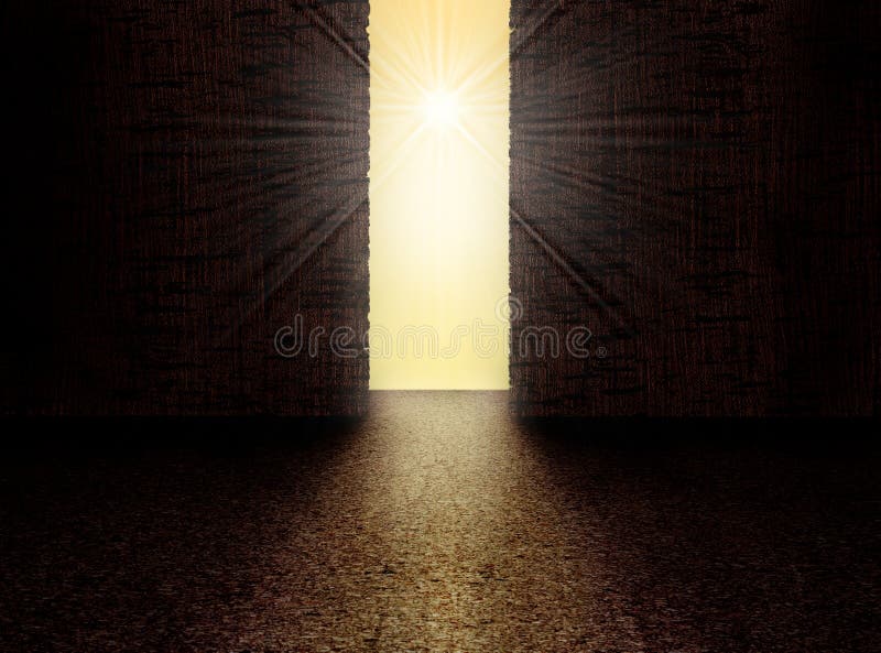 Exit to the Light stock illustration. Illustration of gloomy - 50347057