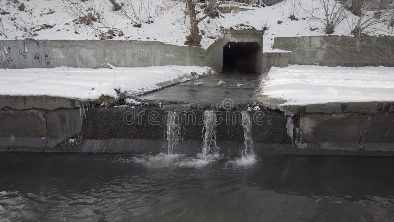 Exit To the Surface from the Tunnel of the Underground Drainage ...