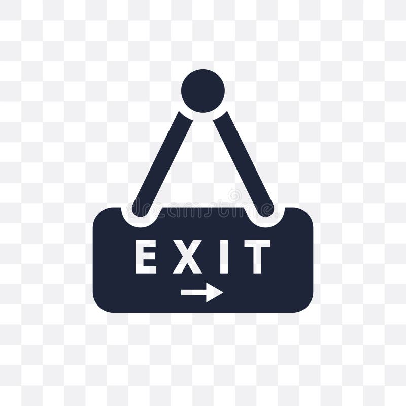 Exit Icon Vector Isolated on White Background, Exit Sign , Sign and ...