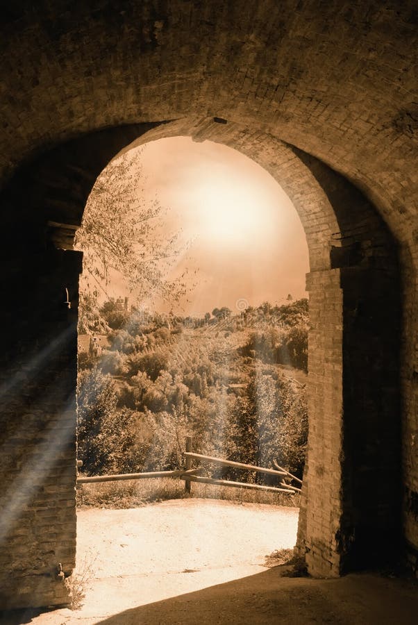 Exit from the Tunnel into the Castlecastle Stock Image - Image of ...