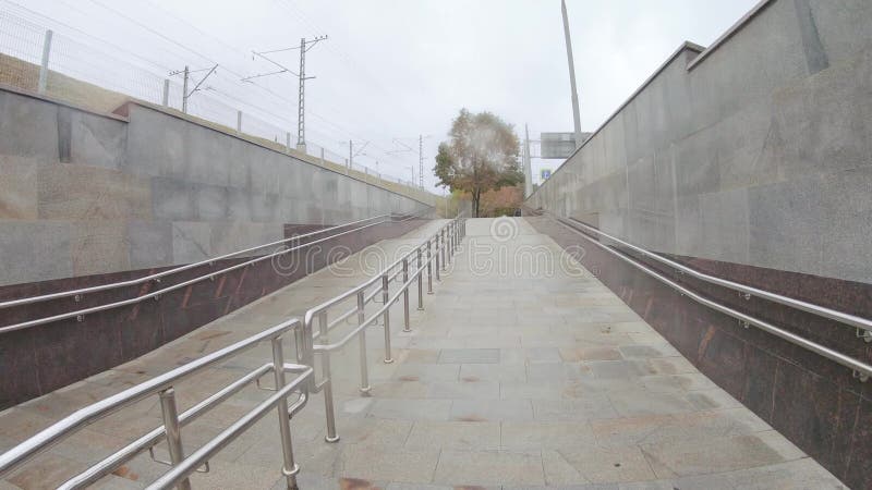 Exit the Underpass stock video. Video of entrance, perspective - 159424013