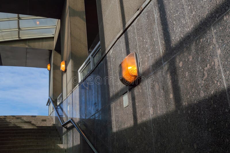 Exit from the Underpass. Abstract Background Stock Image - Image of ...