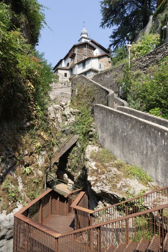 The Exit from Waterfall and Chasm Orido Di Bellano - Lago Di Como Lake ...