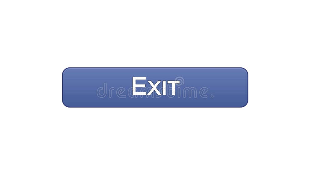 Exit Web Interface Button Violet Color Application Log Out Internet 7827