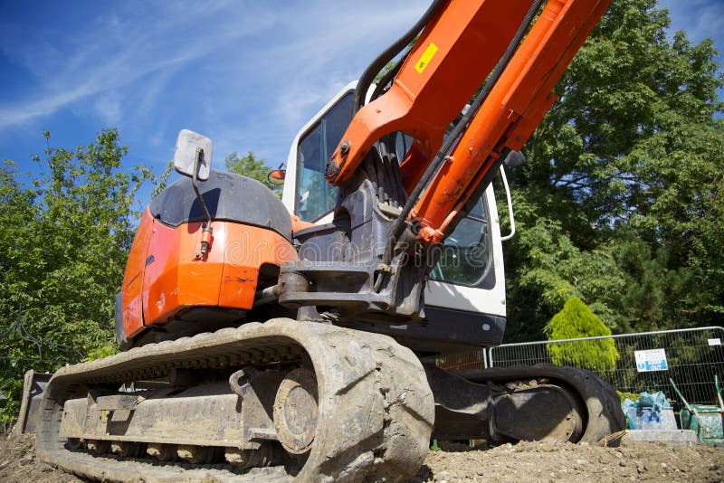 Exkavator stockbild. Bild von konstruieren, schaufel - 27611699