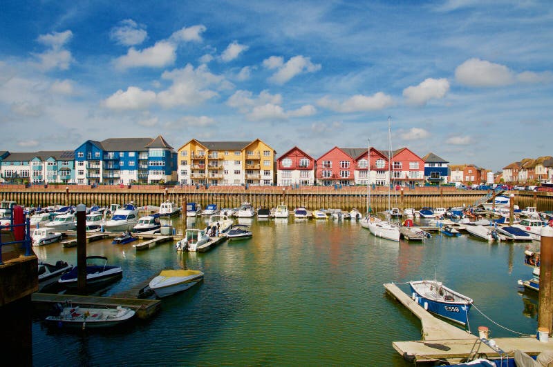 Wide view of the Harbour editorial stock photo. Image of close - 138535793